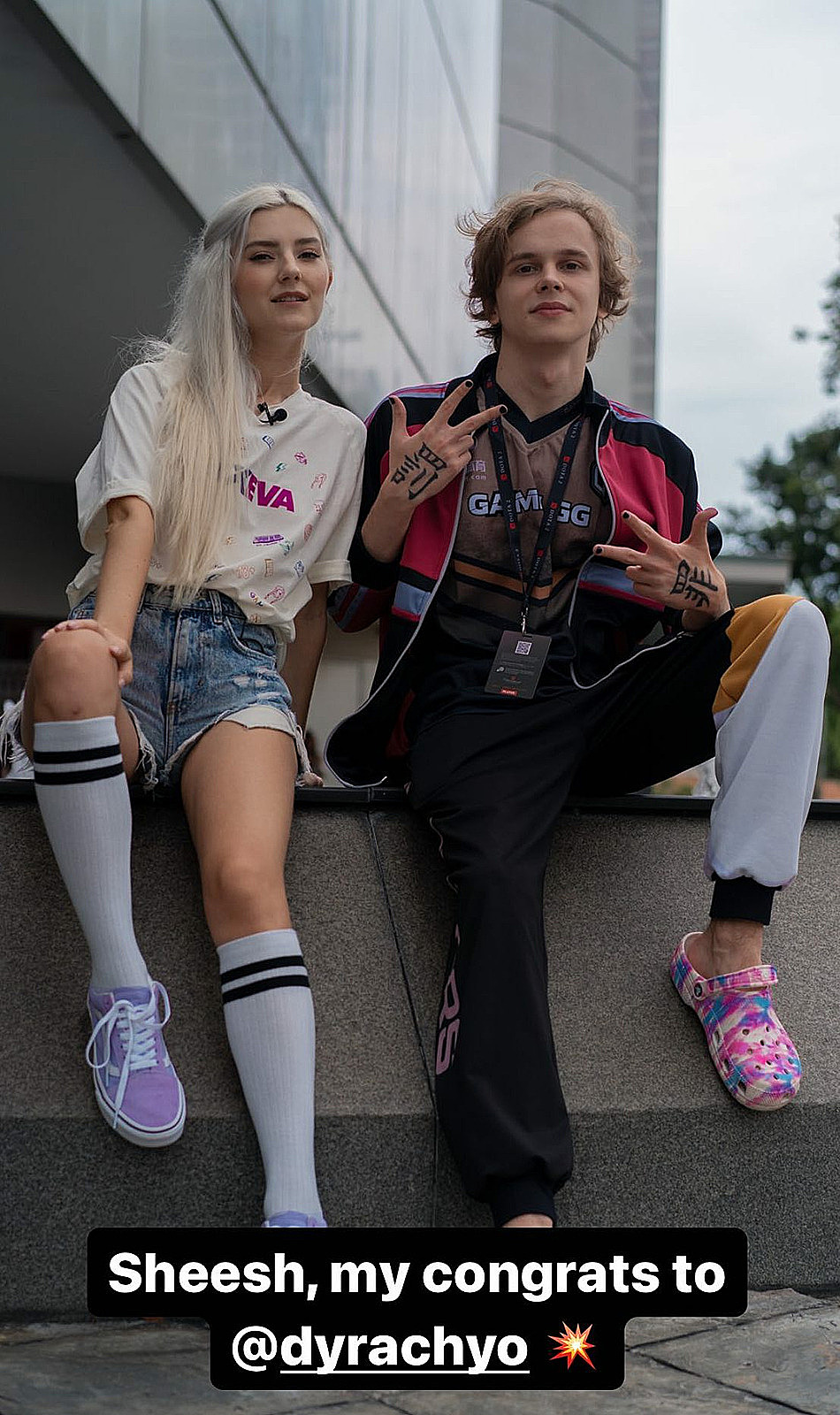 Eva Elfie congratulates Dyrachyo on Lima Major win. Seems that pornstar ...