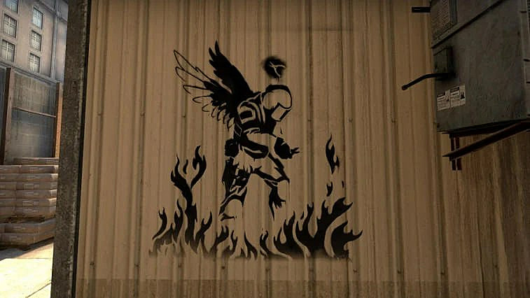 Valve добавила в CS 2 граффити с бустом olofmeister на Overpass ...