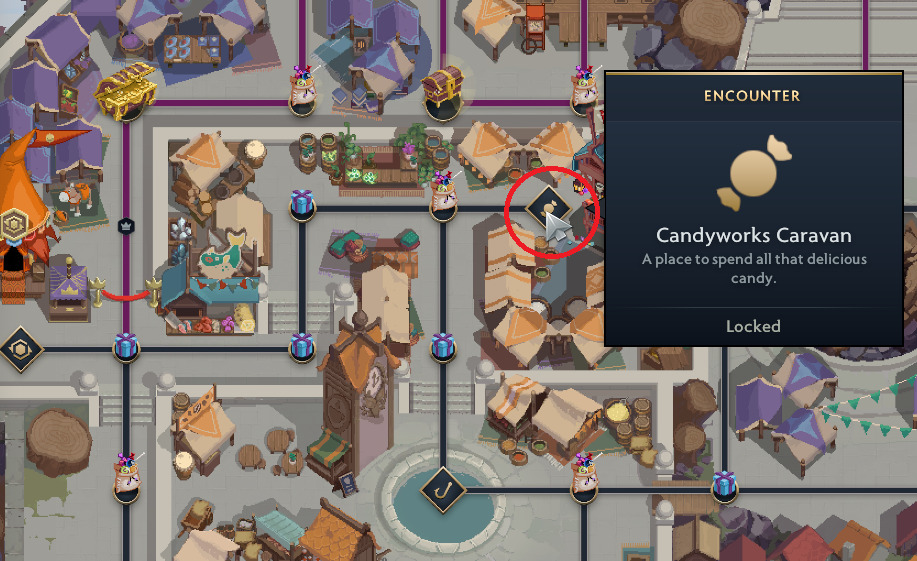 How to unlock Candyworks Caravan in Crownfall Act I? Candy shop guide ...