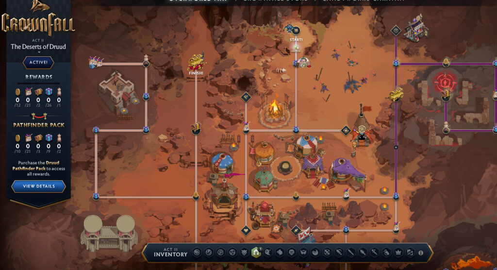 All free rewards of Crownfall Act 2. How to play Deserts of Druud, event's map, new tokens and ...