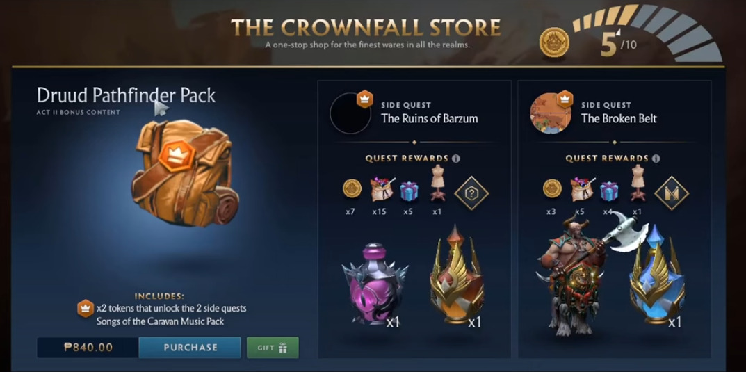 All Druud Pathfinder Pack rewards. Is it worth buying Crownfall Act 2 pack? — Escorenews