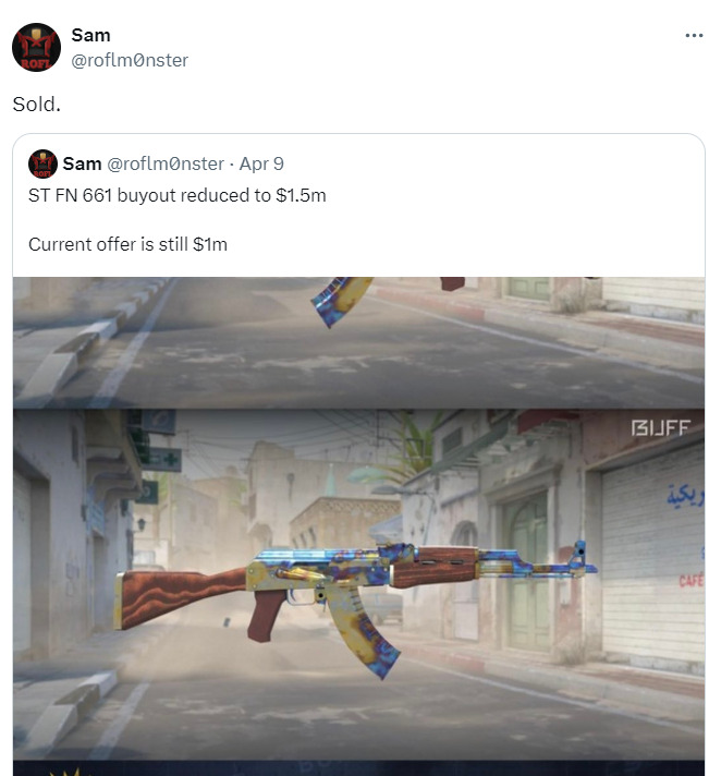 CS2 skin AK-47 | Case Hardened pattern #661 sells for record-breaking ...