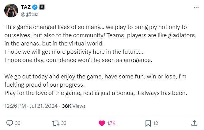 TAZ reveals who is responsible for inviting malbsMd and Snax to G2 Esports — Escorenews