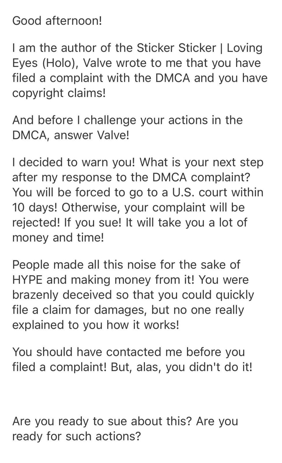 Loving Eyes sticker is expected to be removed from CS2 as its uploader ...