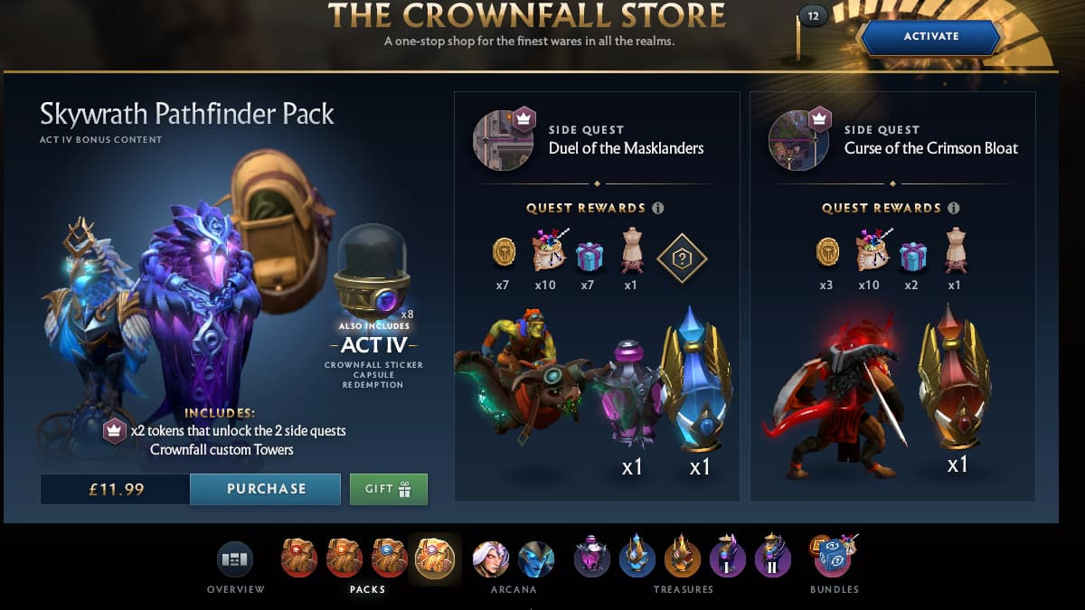 All Skywrath Pathfinder Pack rewards. Is it worth buying Act 4 pack? — Escorenews