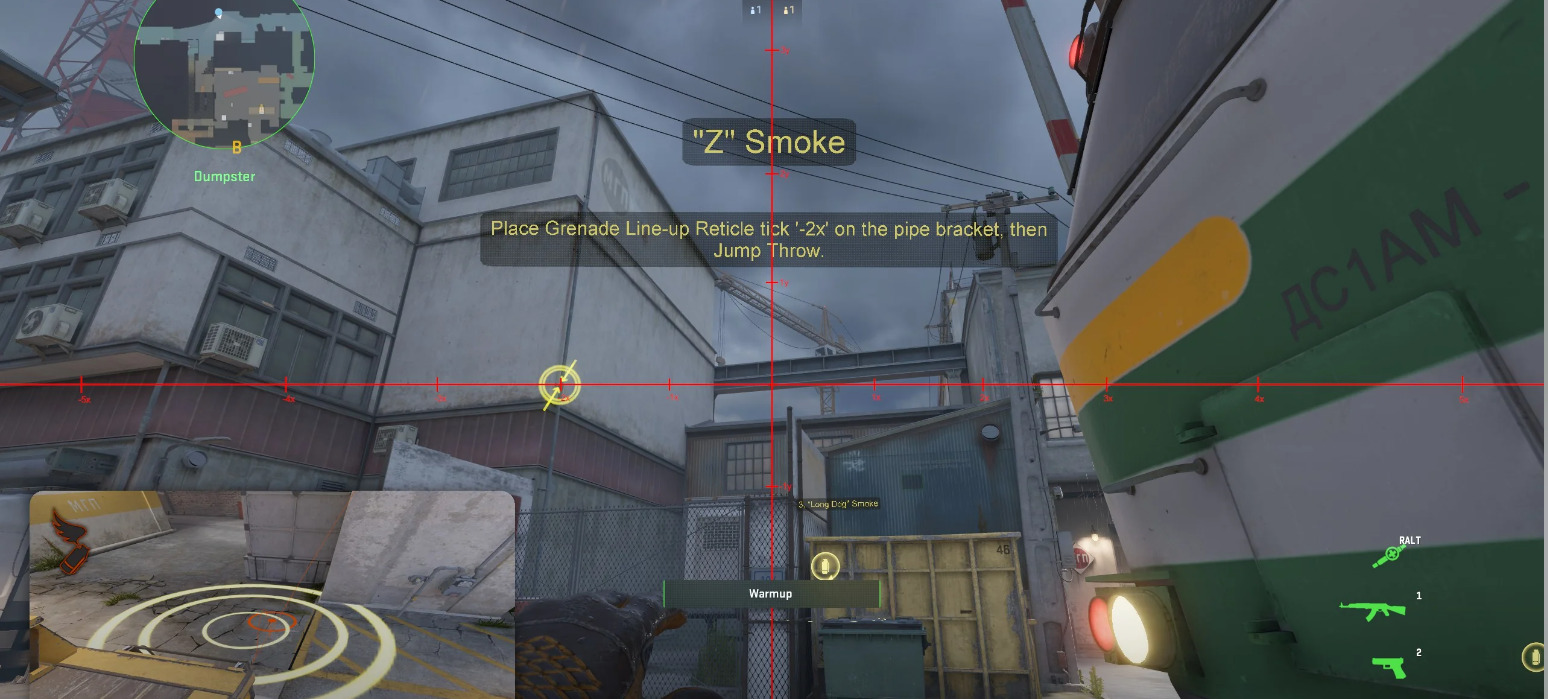 New CS2 Train remake basic nades and callouts. Useful smokes, mollies ...