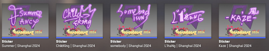 All Shanghai Major 2024 player signature stickers from Autograph Capsules — Escorenews