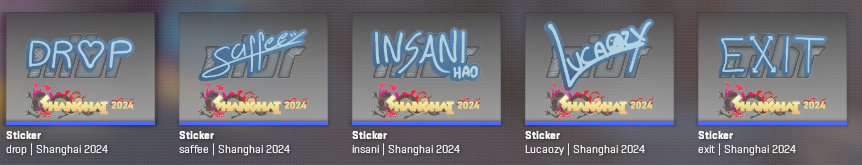 All Shanghai Major 2024 player signature stickers from Autograph Capsules — Escorenews