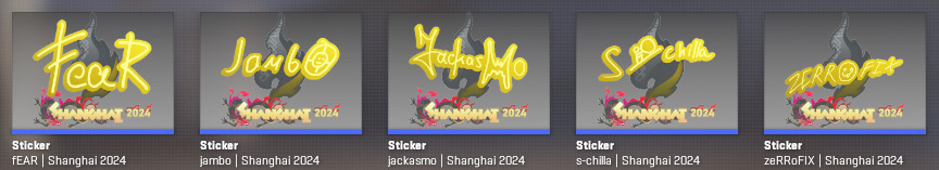 All Shanghai Major 2024 player signature stickers from Autograph Capsules — Escorenews