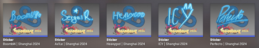 All Shanghai Major 2024 player signature stickers from Autograph Capsules — Escorenews