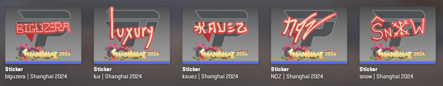All Shanghai Major 2024 player signature stickers from Autograph Capsules — Escorenews