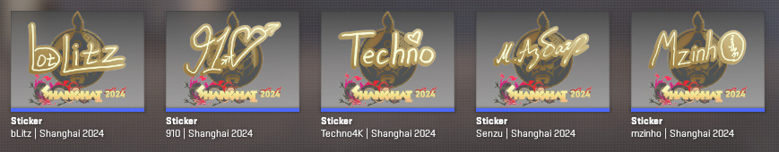 All Shanghai Major 2024 player signature stickers from Autograph Capsules — Escorenews