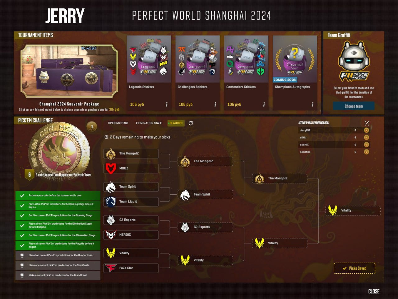 Best Playoffs Pick'Ems for Shanghai Major 2024. Predictions and pickems ...