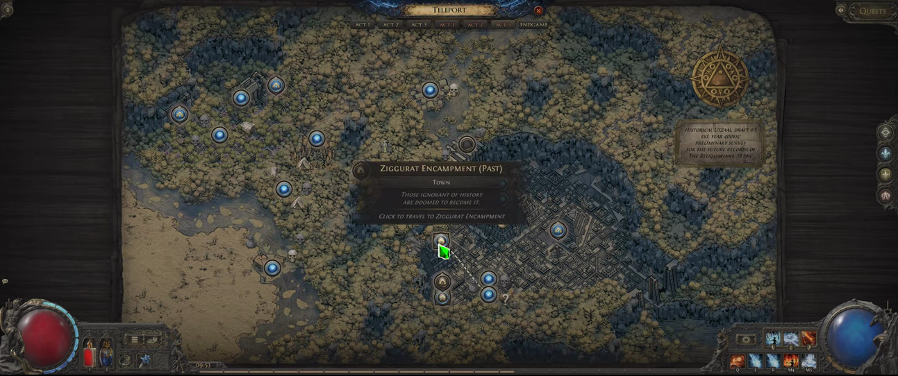 How to teleport to Ziggurat Refuge after finishing campaign of PoE 2. Cannot get to Ziggurat ...