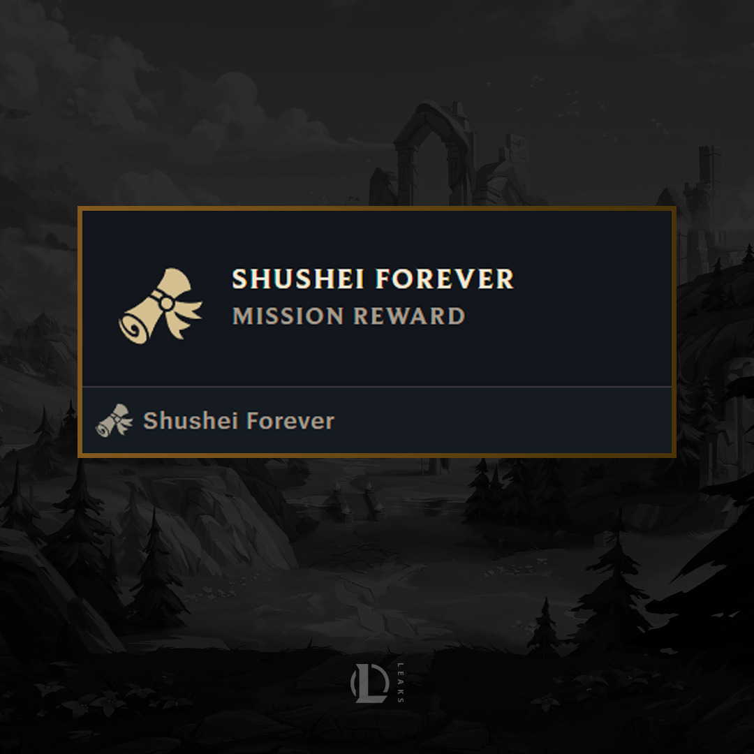 Shushei Forever mission might be added to LoL in honor of passed away Worlds champion — Escorenews