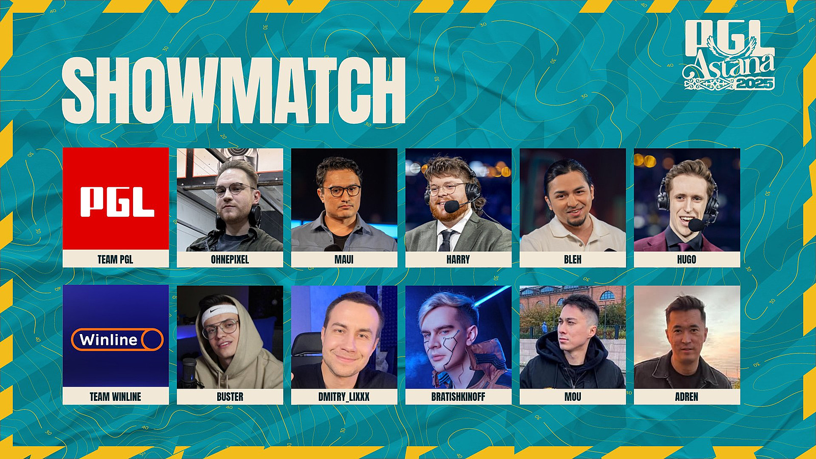 Стали известны все участники шоу-матча PGL Astana 2025 — Escorenews