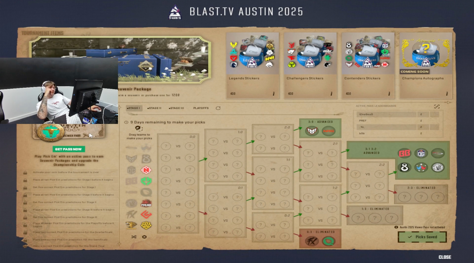 S1mple показал пикем на BLAST.tv Austin Major — Escorenews