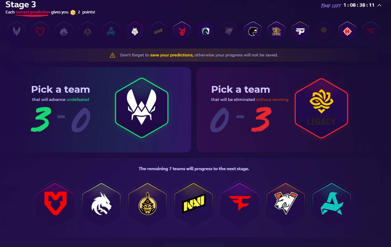 Best Pick'Ems for Stage 3 of BLAST Austin Major 2025. Pro player and ...