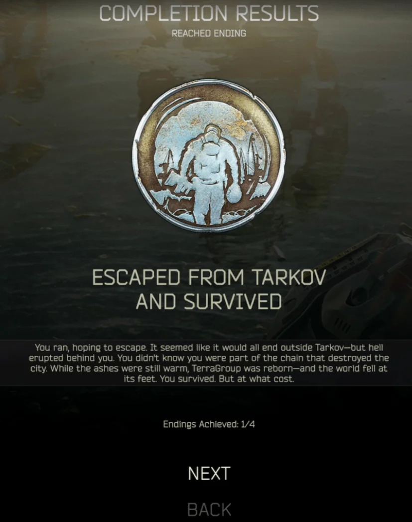 All four endings in Escape from Tarkov 1.0. How to unlock good or bad ...