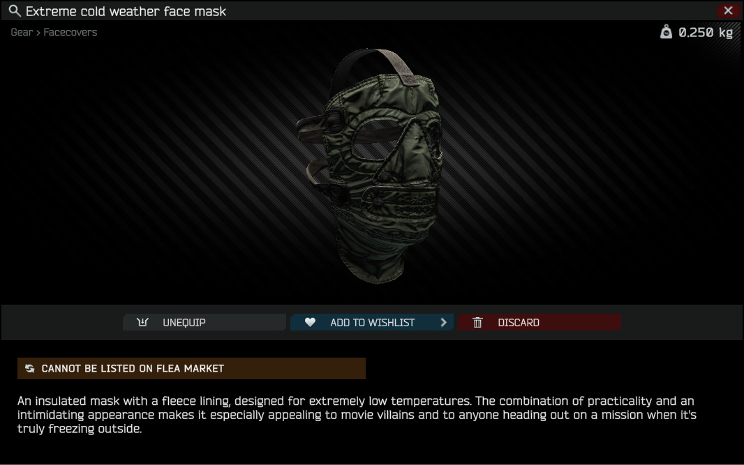 How to get Extreme cold weather face mask in Escape From Tarkov. New ...
